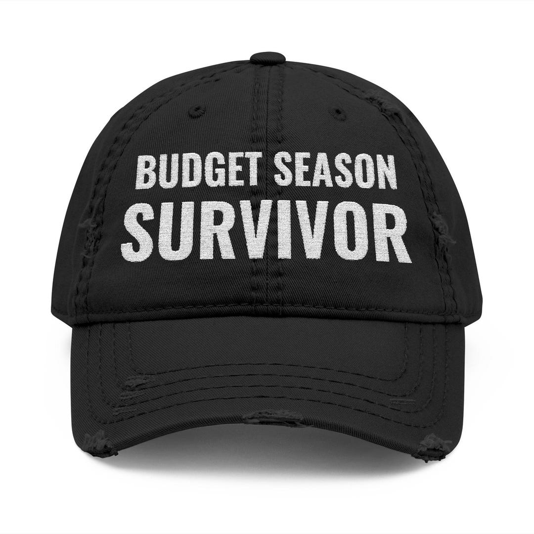 Budget Season Survivor Embroidered Hat | Funny Finance Gift for ...