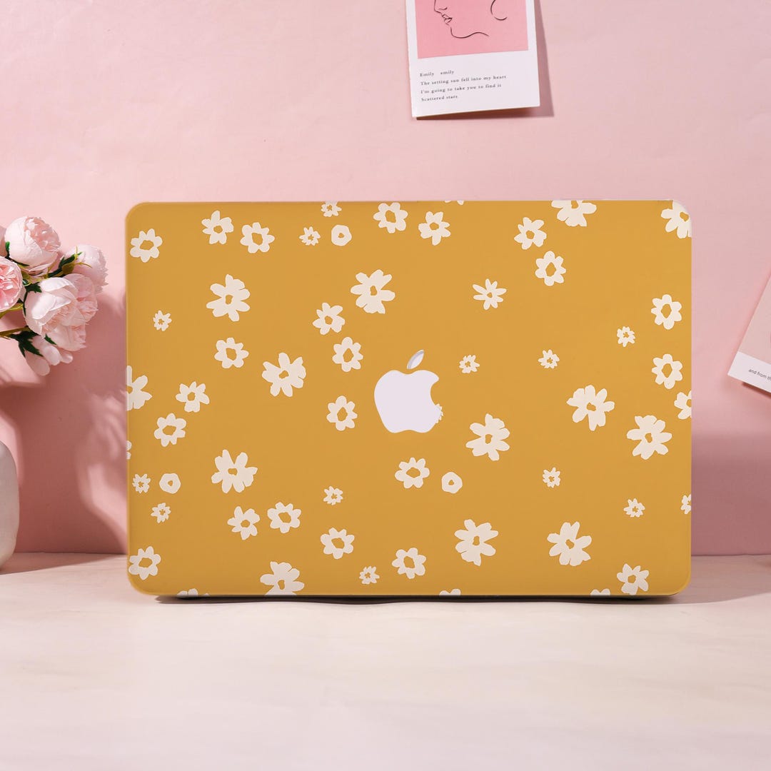 Yellow Flowers MacBook Case for Pro 14 A3434 M5 MacBook Air 15 13 ...
