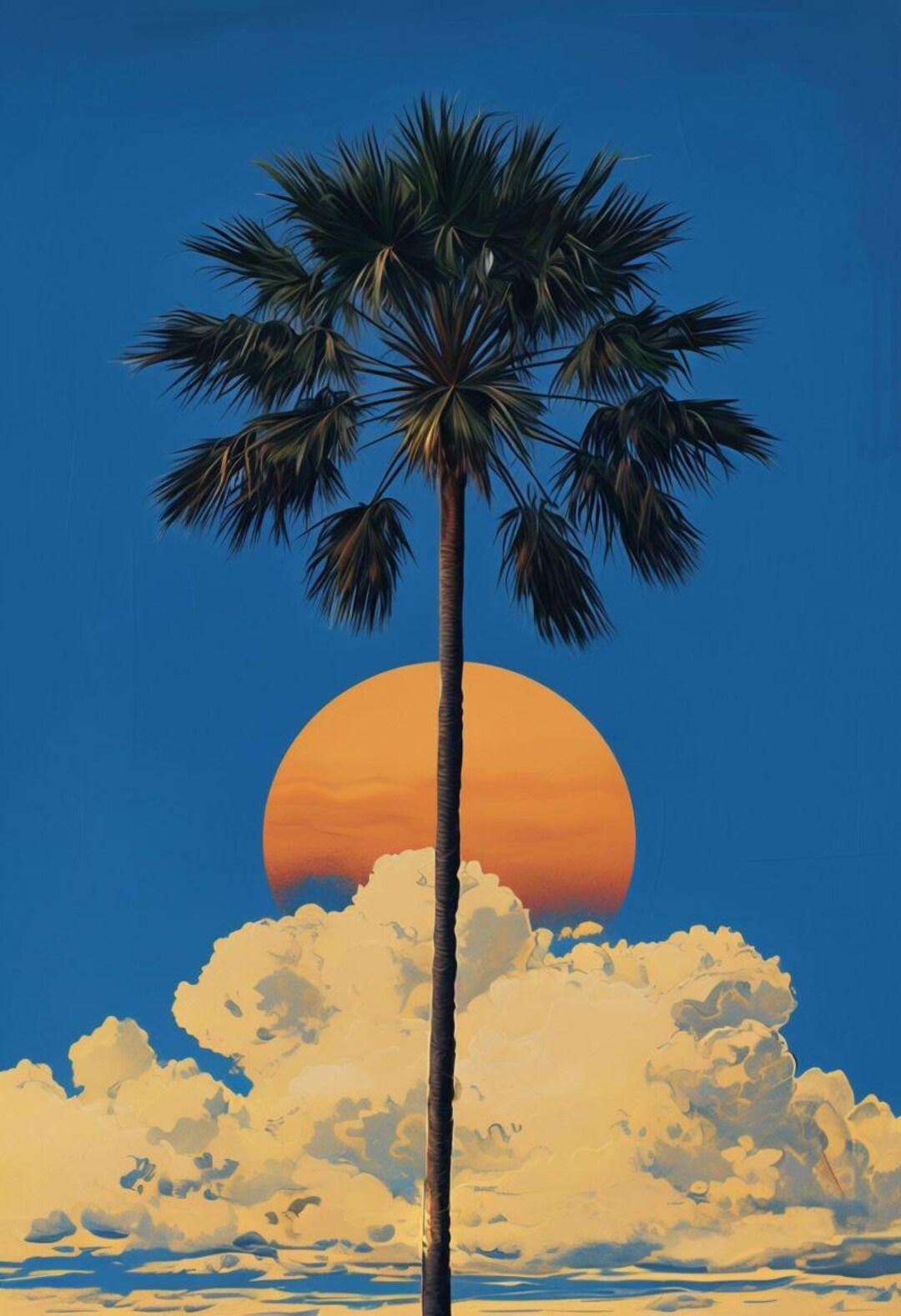 Palm Tree Poster Print - Etsy