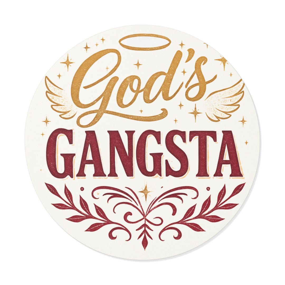 God's Gangsta Vinyl Sticker, Laptop Decal, Tumbler Sticker, Cellphone ...