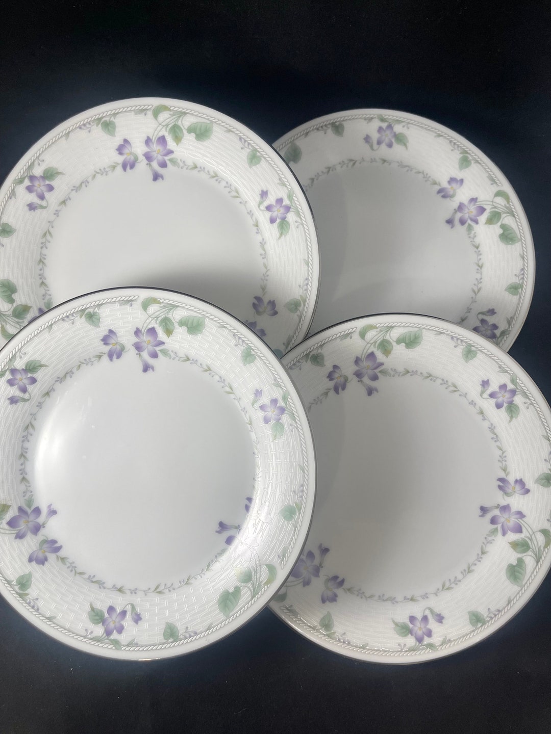 Noritake China Morning Poem Pattern Bread and Butter Plates - Etsy