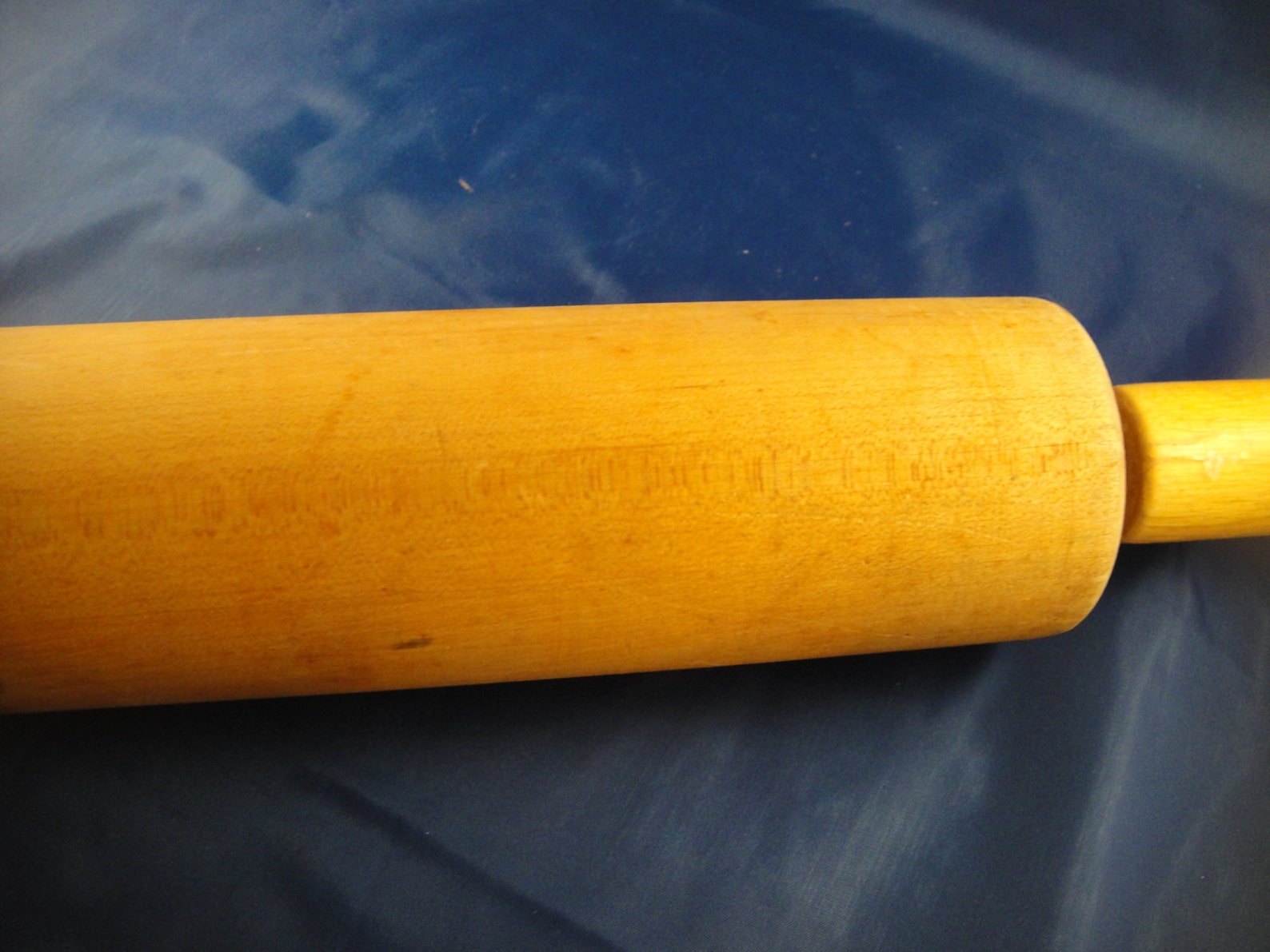 Rolling Pin Wooden With Metal Rod - Etsy