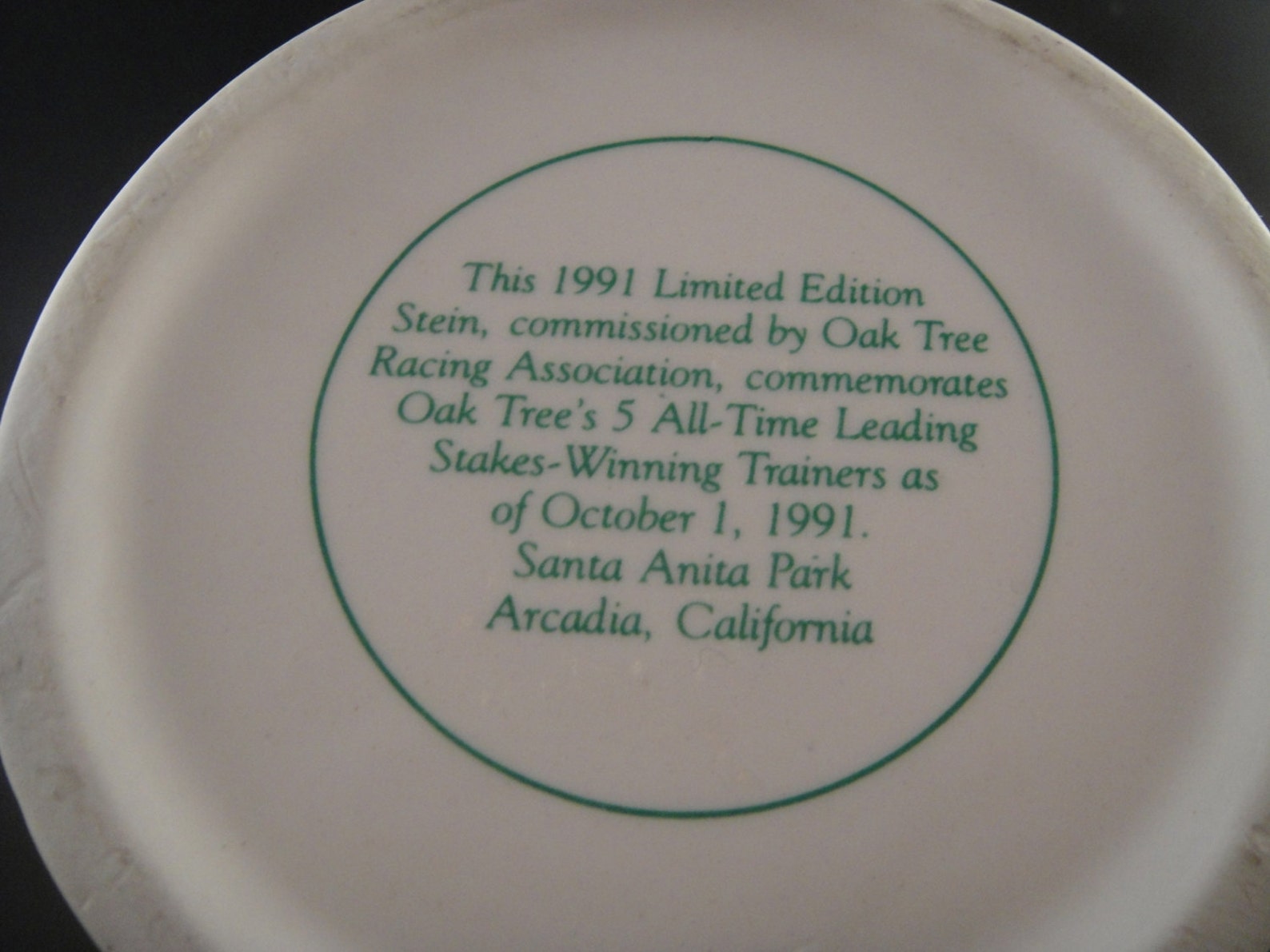 Oak Tree 1991 All-time Leading Stakes Winning Trainers Horse | Etsy