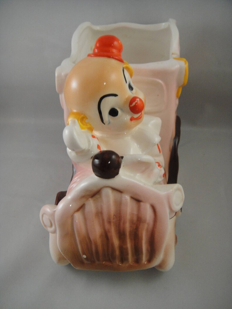 Clown Ceramic Car Planter Relpo 5830 - Etsy