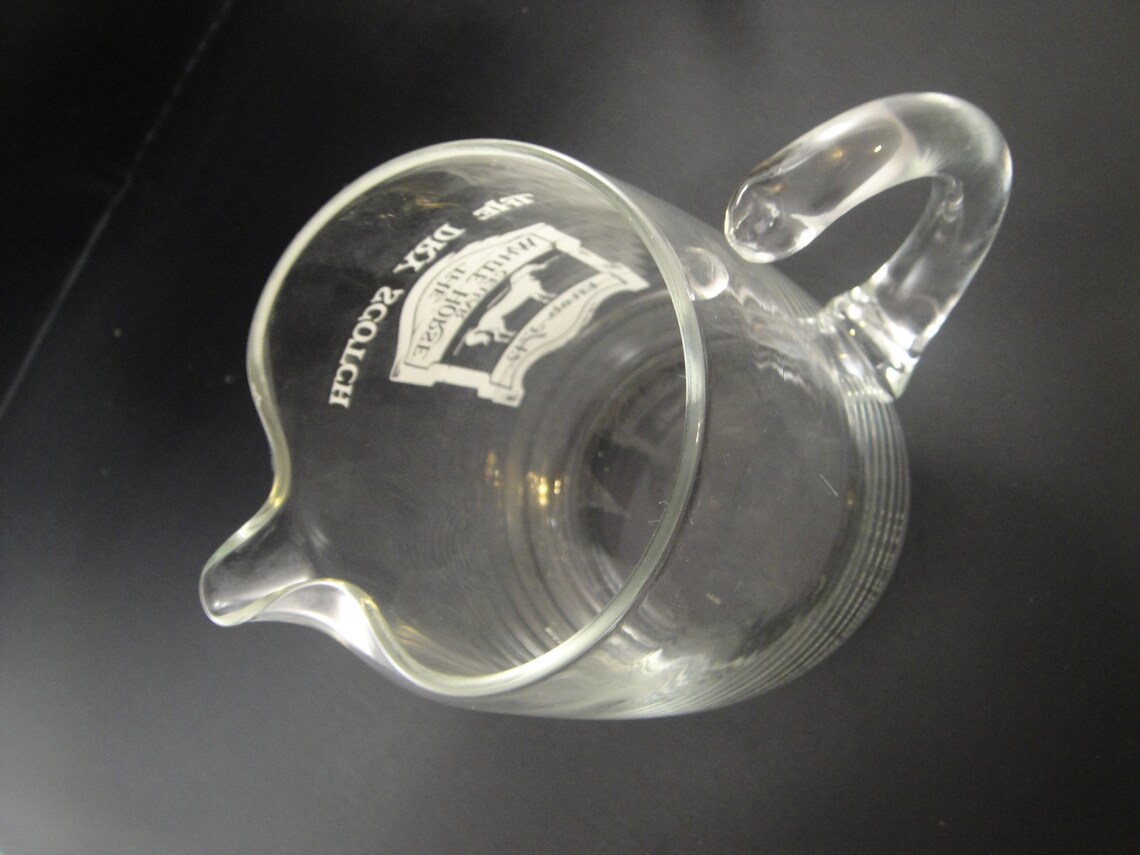 The White Horse Cellar Dry Scotch Clear Glass 2 Cup Pitcher - Etsy
