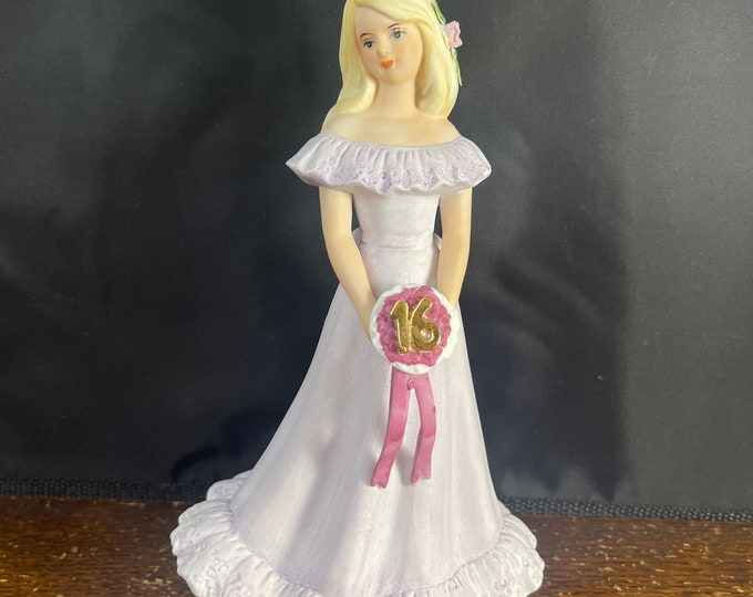 Growing up Birthday Girls Figurine 16 Years Old 1981 Enesco Porcelain ...