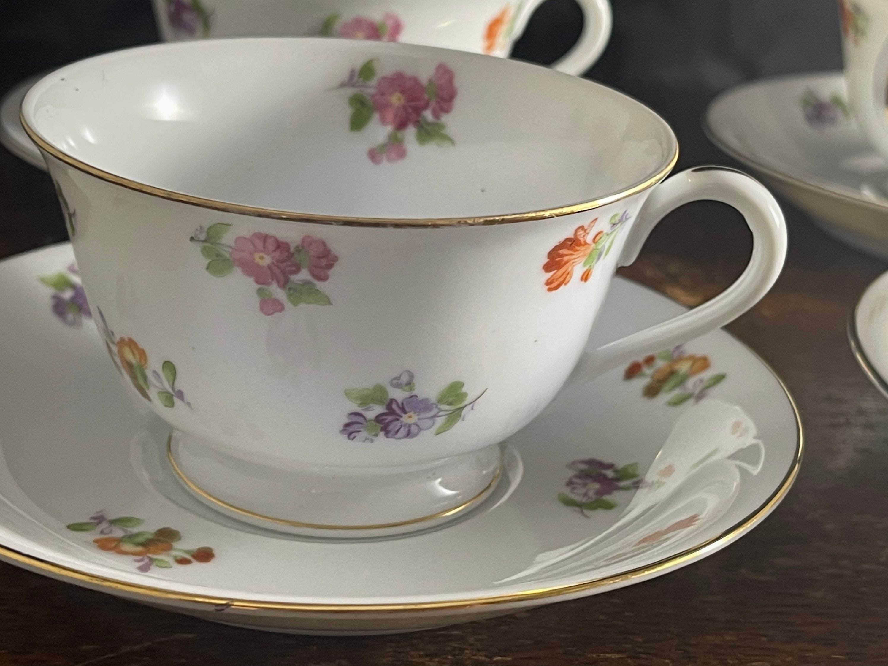Noritake China Floral Pattern Occupied Japan Set of Four Cups - Etsy