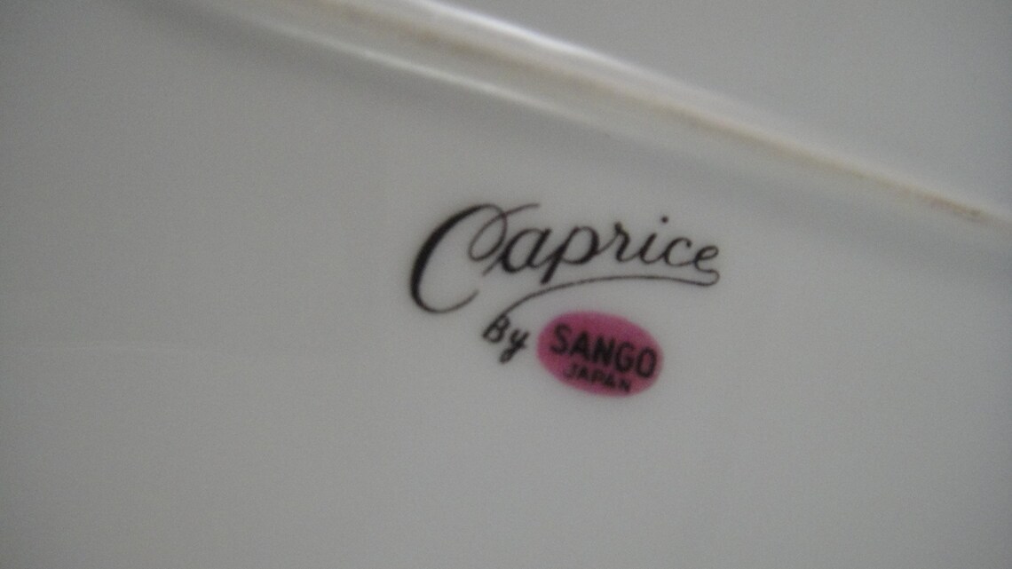 Sango China Caprice Green Pattern Ivy 14 Platter With | Etsy