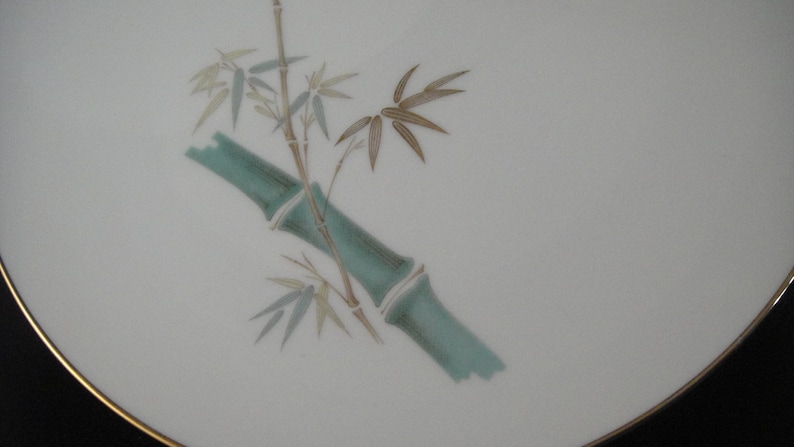 Noritake Oriental Pattern Two 2 Dinner Plates 6341 Bamboo | Etsy