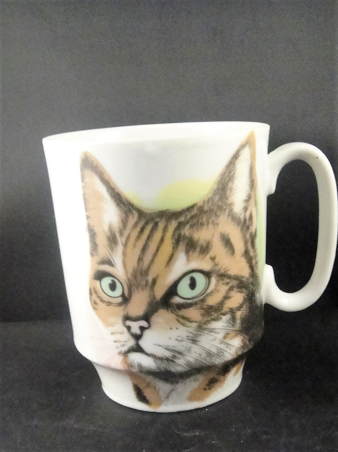 Cat Hand Painted Ceramic Cup Made in Japan - Etsy
