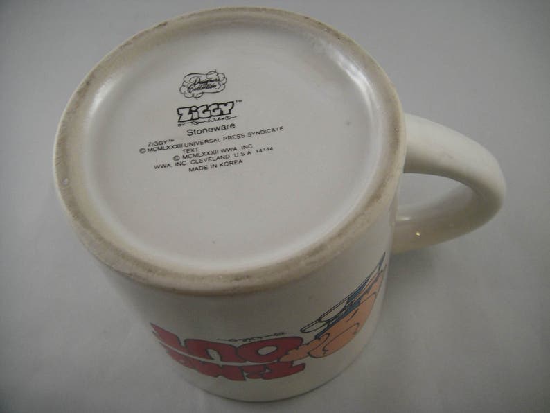Ziggy Time Out Heavy Stoneware Mug 1982 - Etsy