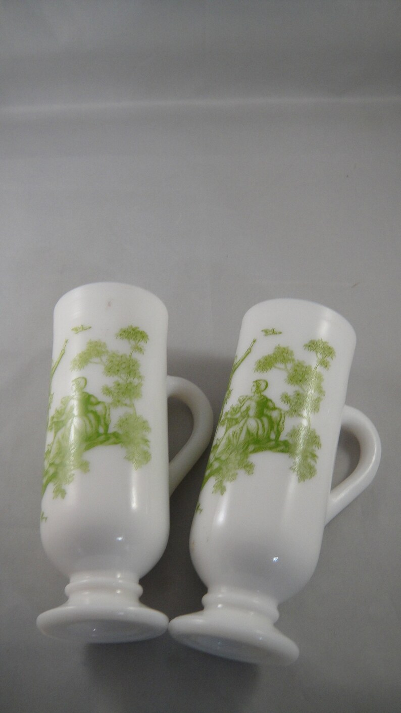 Avon Demi Cups Pair Milk Glass | Etsy