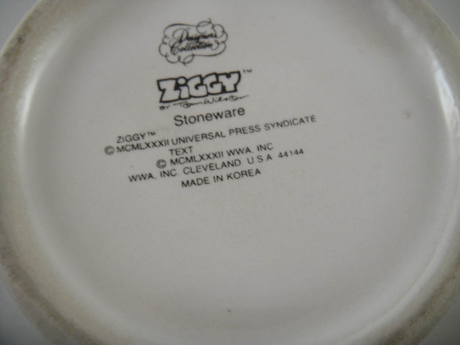 Ziggy Time Out Heavy Stoneware Mug 1982 - Etsy