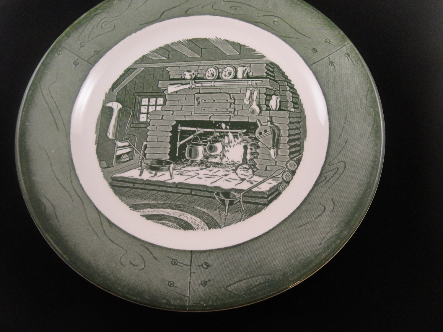 Colonial Homestead Royal China Green White Dinner Plate - Etsy