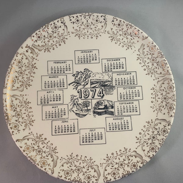 Calendar Plate - Etsy