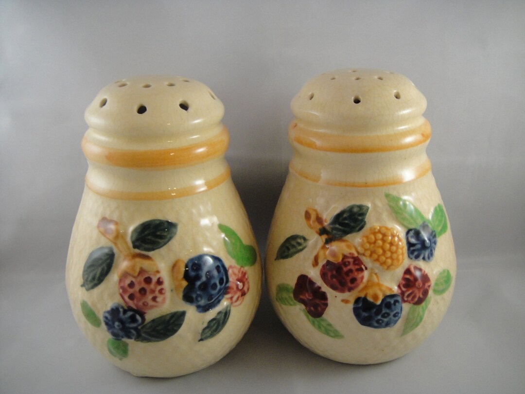 Large Salt and Pepper Shaker Set Stovetop Shakers Japan - Etsy