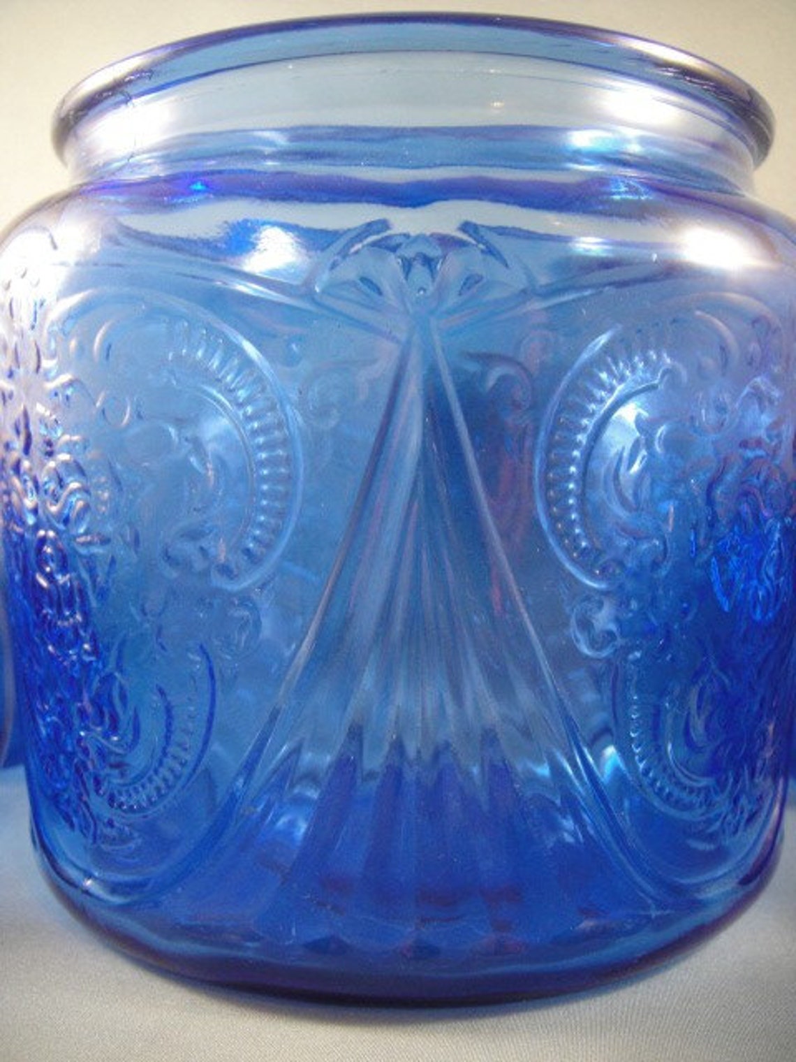 Blue Royal Lace Depression Glass Toddy or Hot Cider Set - Etsy