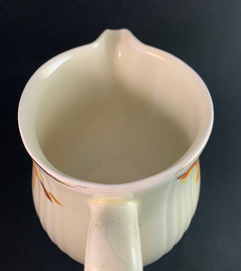 Vintage Hall Autumn Leaf Rayed Utility Jug - Etsy
