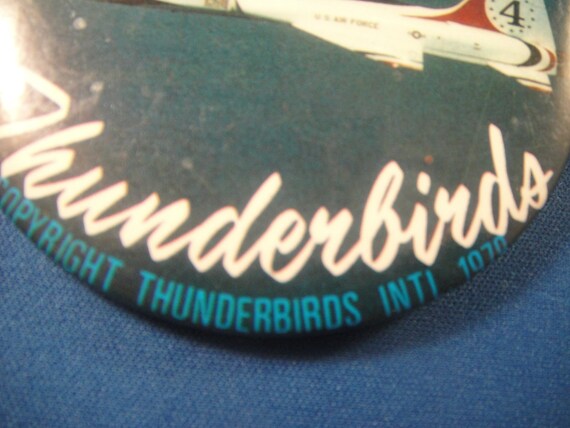 Thunderbirds USAF Button Pin 1979 - Gem