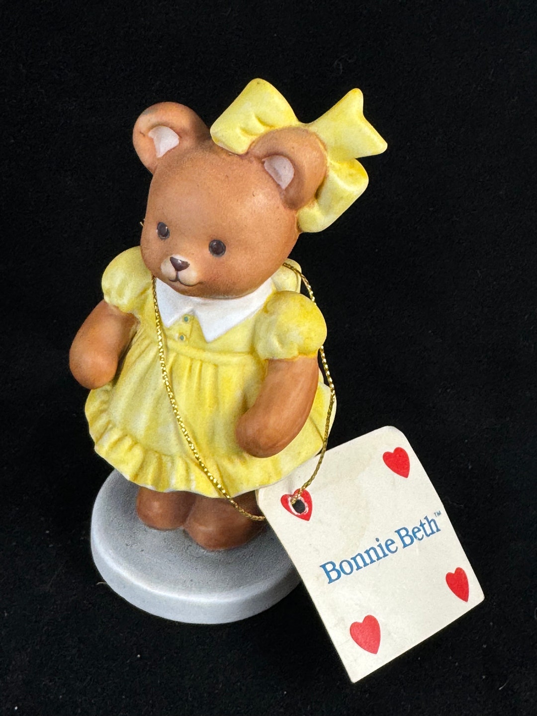 Bonnie Beth Bear Porcelain Figurine Happiness is a Hug Away - Etsy