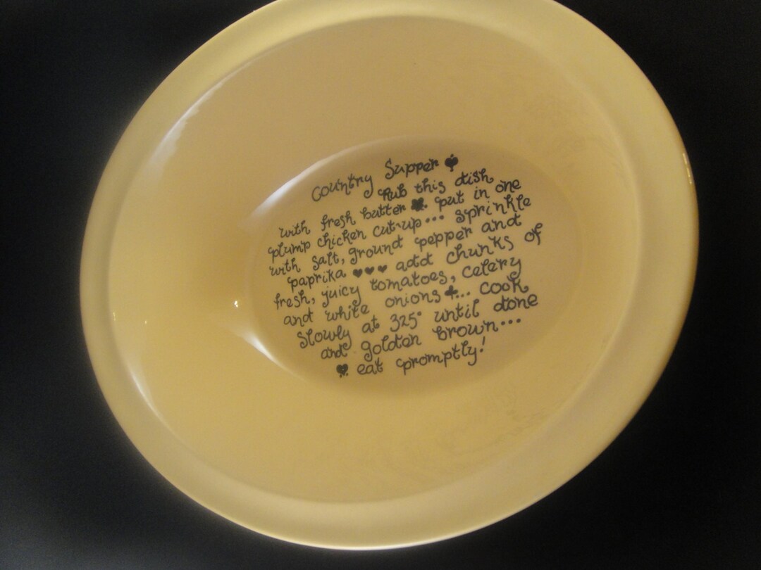 Country Supper Green's Pie Dish Made in England - Etsy