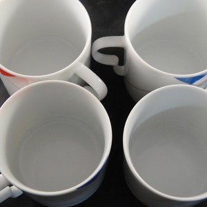 Christopher Stuart Montego Bay Pattern Cups Set of Four (2 Sets ...