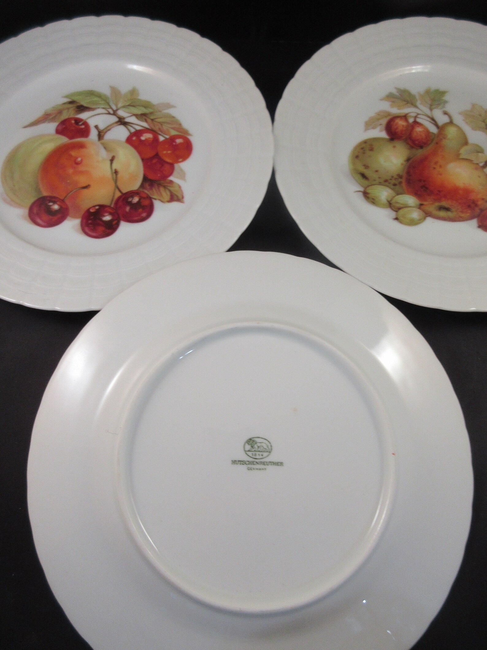 Fruit Motif China Luncheon/salad Plates Set of Three From | Etsy
