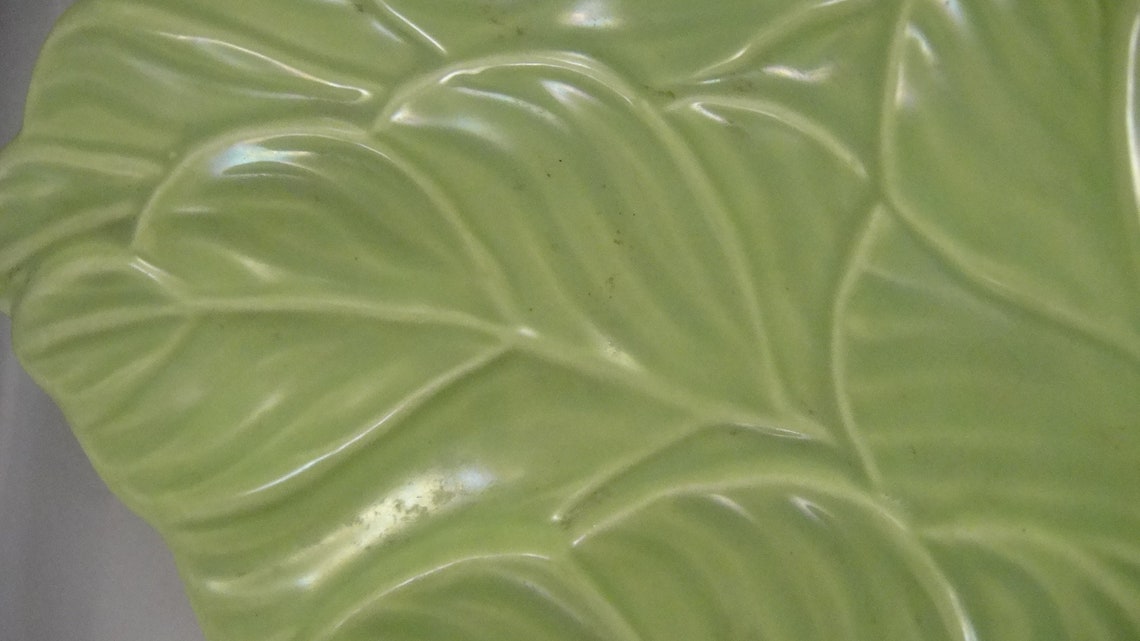 Leaf Shaped Two Section Dish With Handle - Etsy