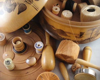 Round Sewing Box - Etsy