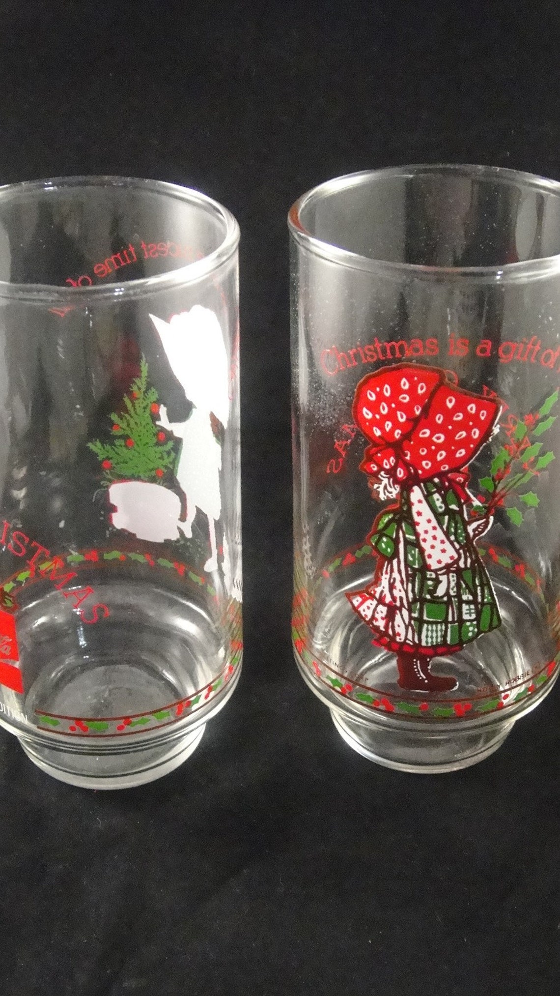 Holly Hobbie Coca Cola Character Glasses Set of Two (2) - Etsy
