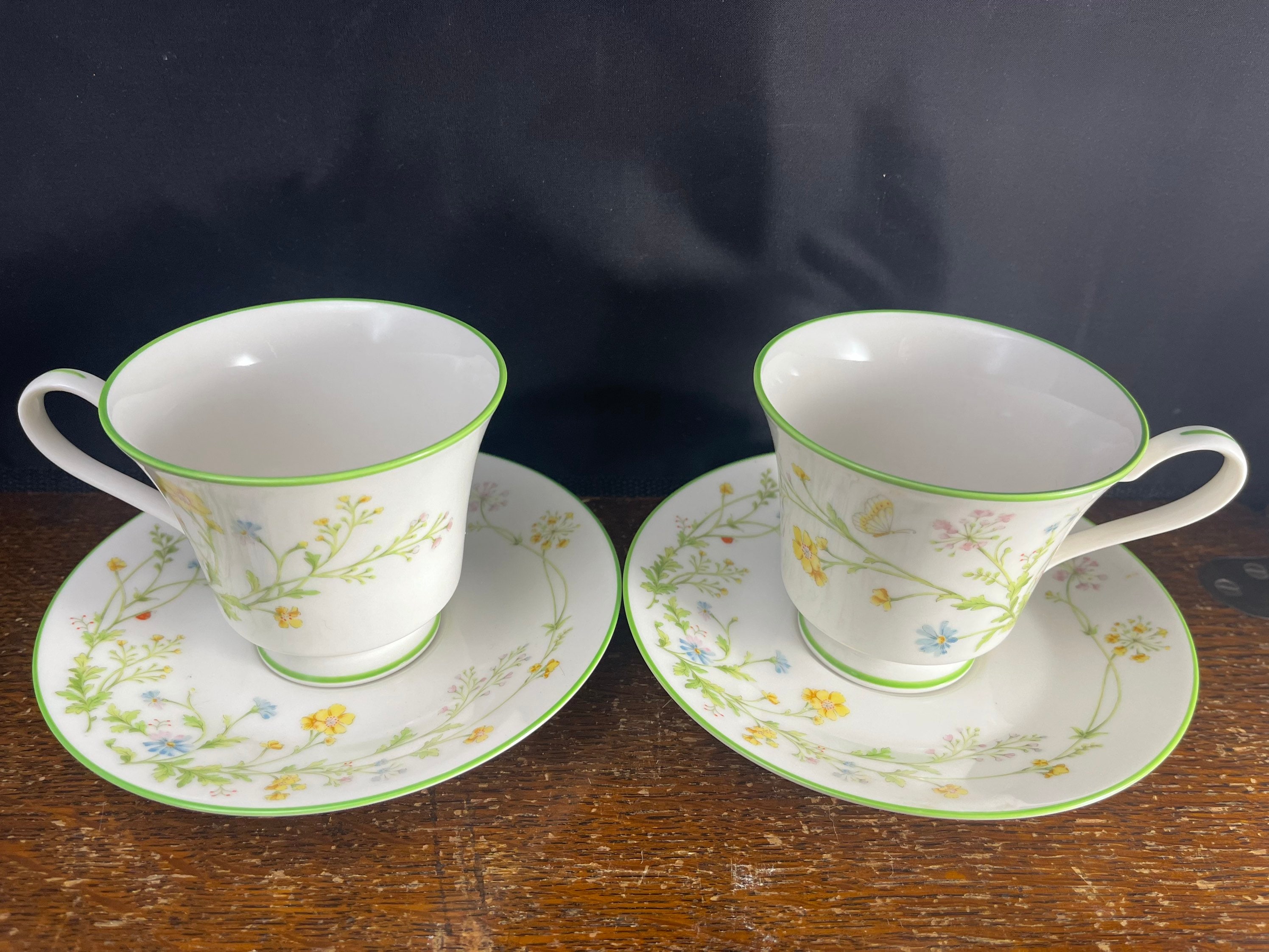 Reverie Pattern Noritake Ivory China Set of Two Cups and - Etsy
