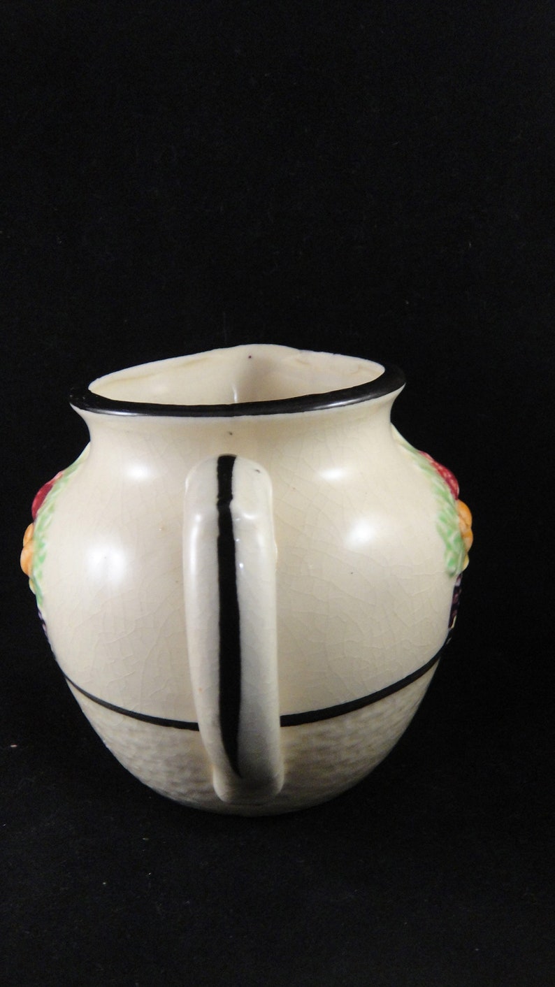 Small Ceramic Pitcher Raised Fruit Basket Design Made in Japan | Etsy