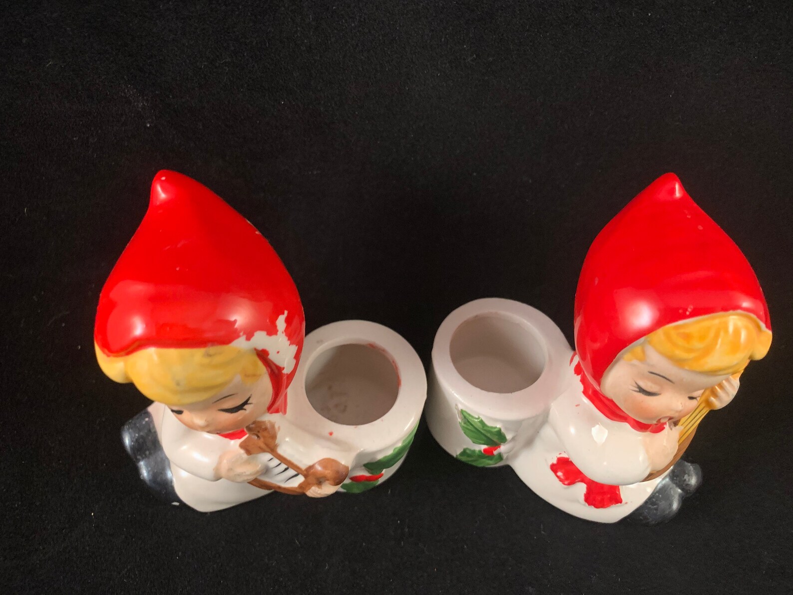 Christmas Carolers Candlestick Holders Pair - Etsy