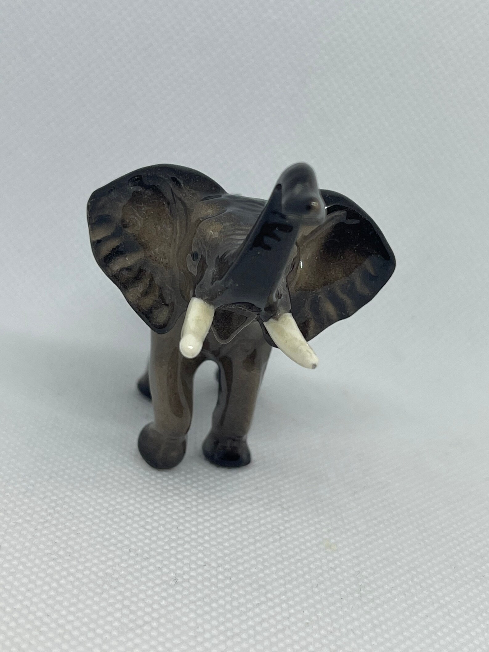 Elephant Trunk Up China Figurine | Etsy