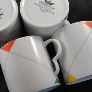 Christopher Stuart Montego Bay Pattern Cups Set of Four (2 Sets ...