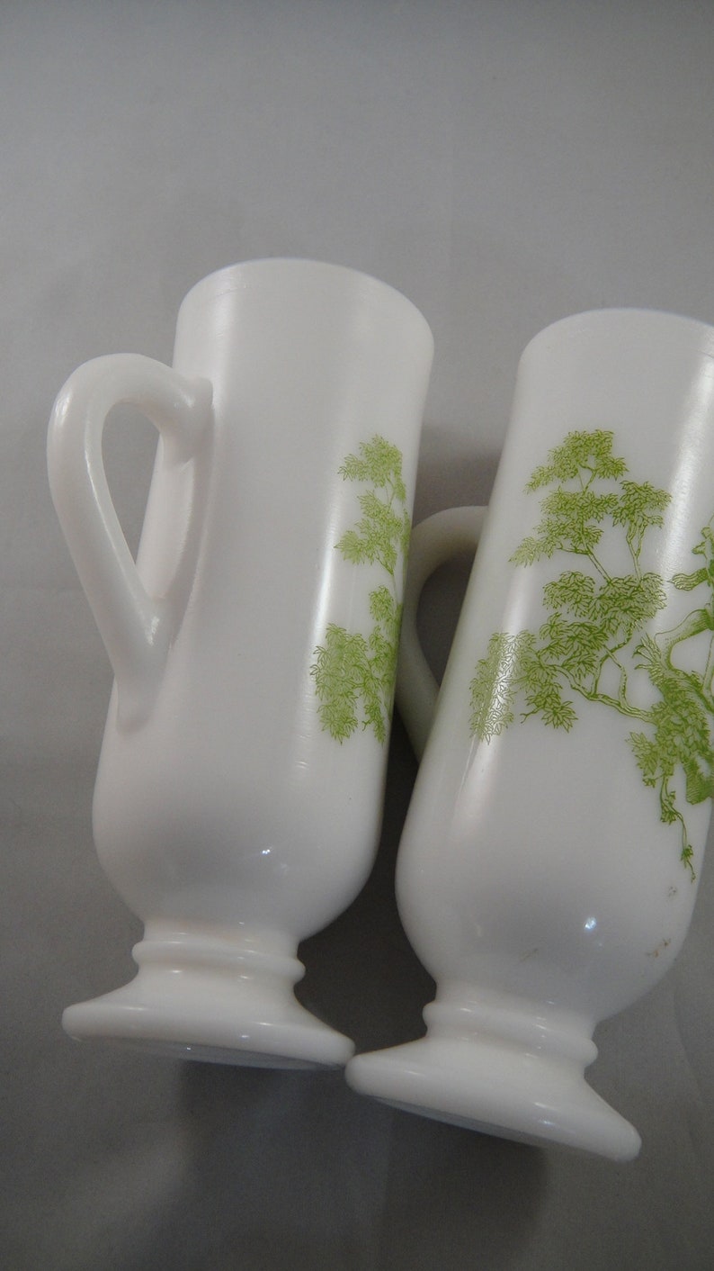 Avon Demi Cups Pair Milk Glass | Etsy