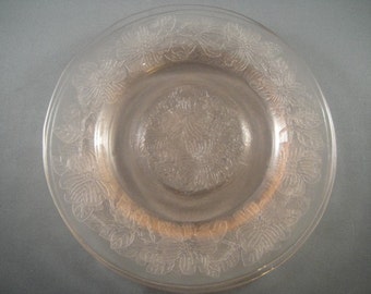 Pink Depression Glass Adam Pattern Saucers | Etsy