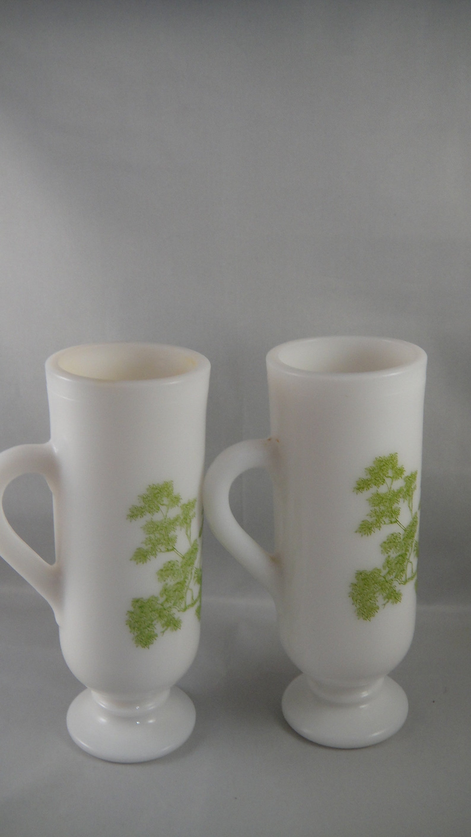 Avon Demi Cups Pair Milk Glass | Etsy