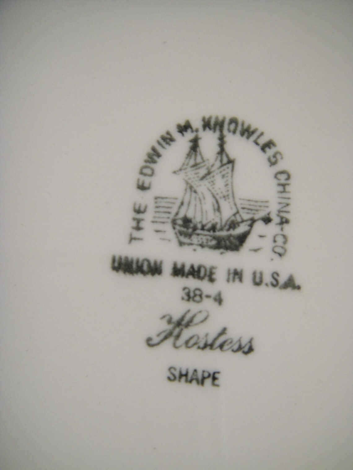 Edwin M Knowles China May Glo Pattern Hostess Shape 1938 - Etsy