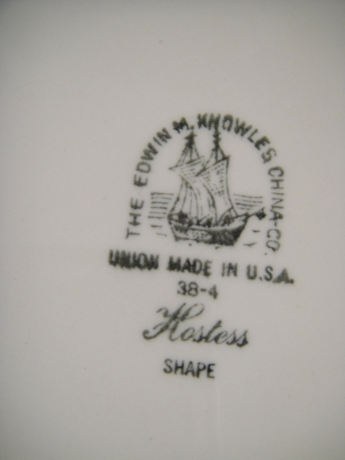 Edwin M Knowles China May Glo Pattern Hostess Shape 1938 - Etsy