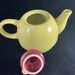 Yellow Ceramic Individual Teapot 12 Ounce - Etsy