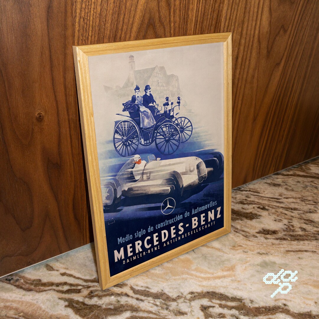 Vintage Mercedes Benz Poster: 1935 Grand Prix Auto Art (digital ...