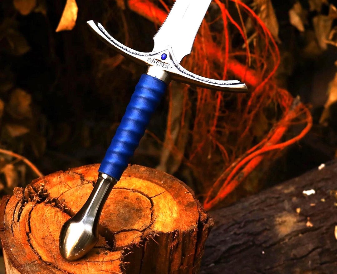 Hand-forged White Wizard Longsword Replica - Fantasy Sword for Display ...