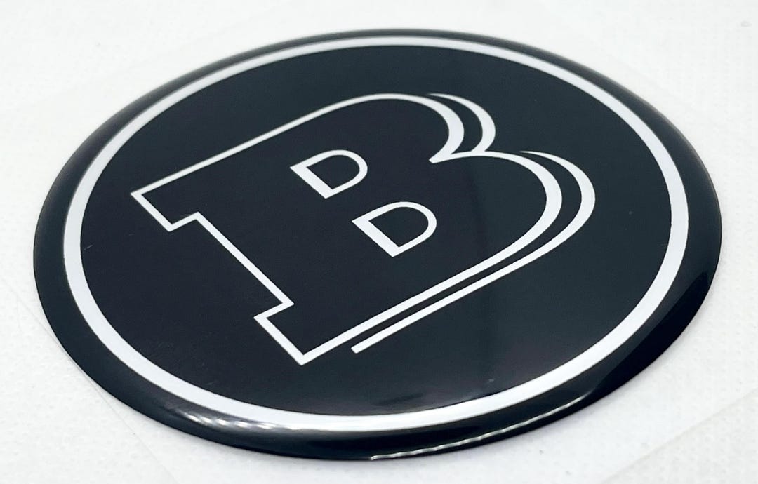 Brabus Logo 3D Domed Gel Sticker | 70mm Round Silver & Black Decals - Etsy