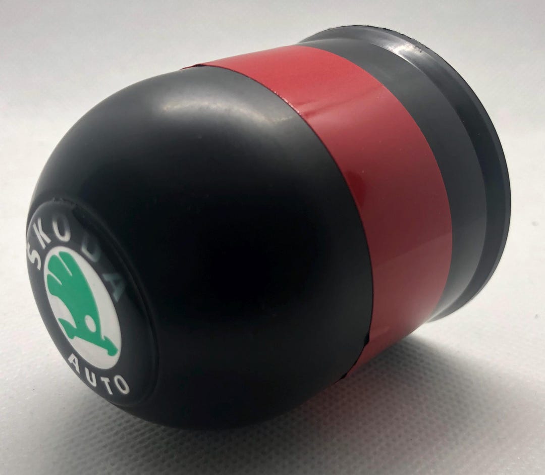 Bosal Tow Bar Cap With Skoda Logo 3D Domed Sticker Light Reflective ...