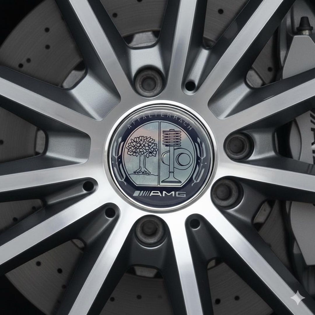 AMG Affalterbach Round Logo Decal - 3D Domed Gel Sticker | High-quality ...