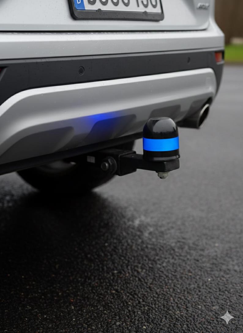 Bosal Tow Bar Cap With Toyota Logo 3D Domed Sticker Light Reflective ...
