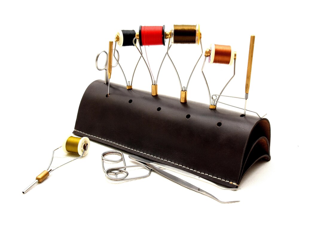 Handmade Leather Fly Tying Tool Caddy ,fly Fishing,artyfical Fly,gift ...