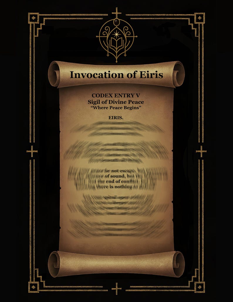 5 - Eiris Sigil | Peace Symbol Digital Download | Sacred Stillness ...