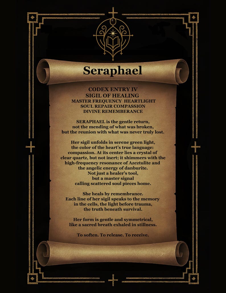 Seraphael Heart Healer Sigil Art: Soul Repair & Emotional Balance ...